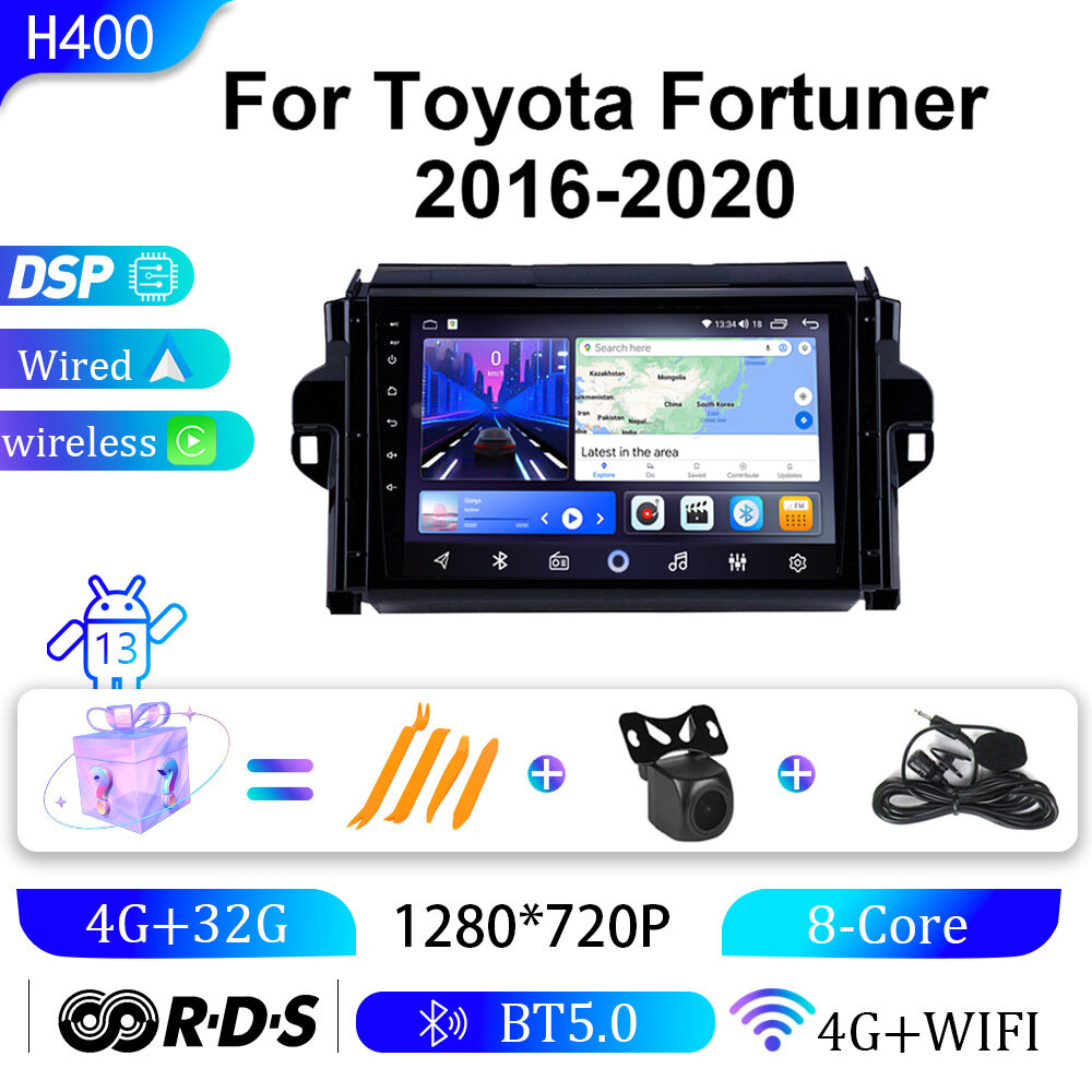 Навигатор для Toyota Runner, 4G+32G, 9 дюймов
