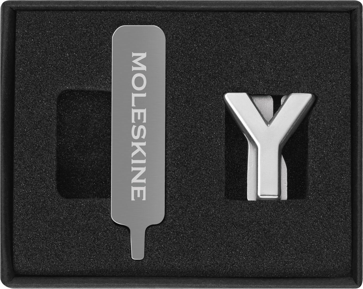 Шильдик-символ Moleskine Symbols PINS SILVER буква Y серебристый