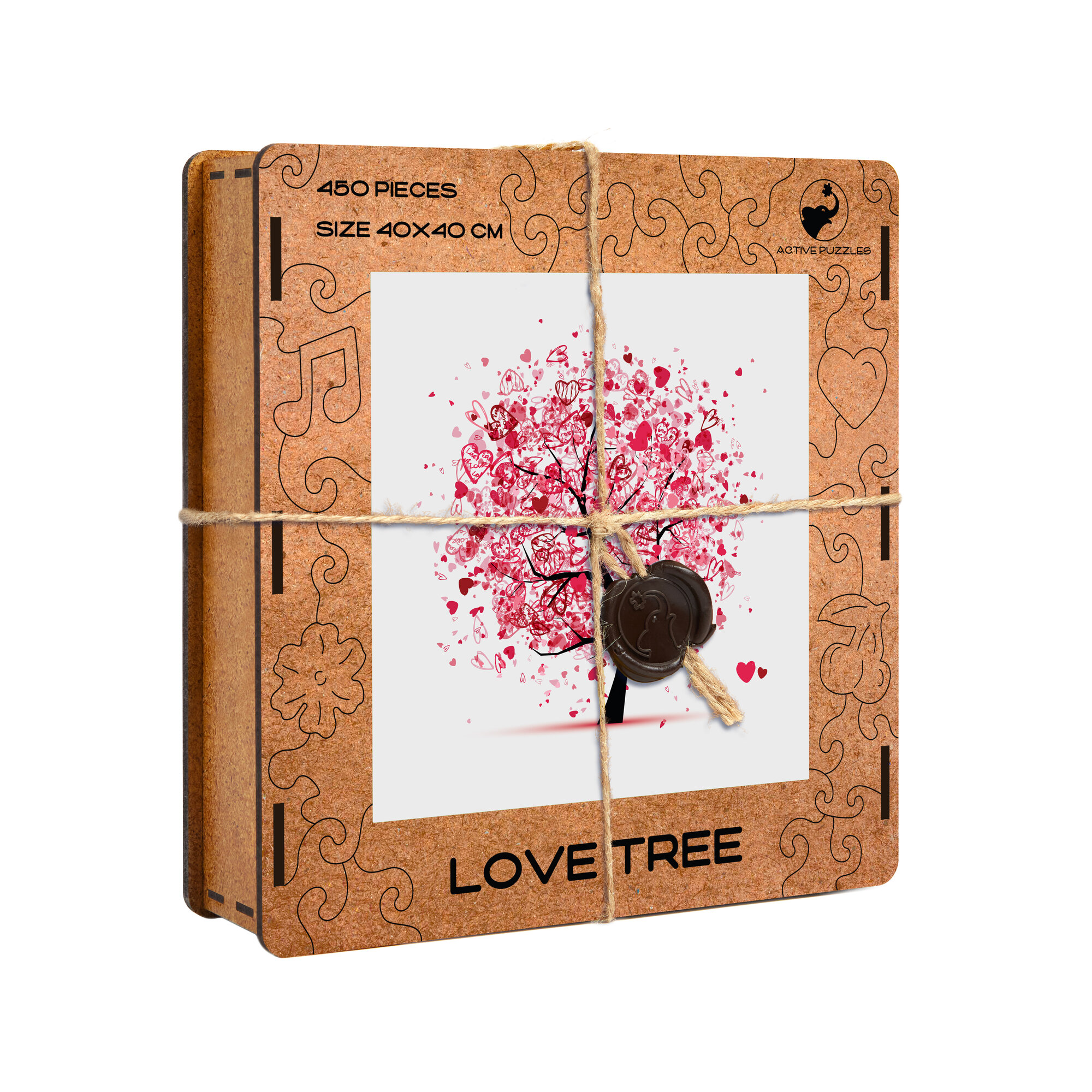 Деревянный пазл Active Puzzles Дерево любви