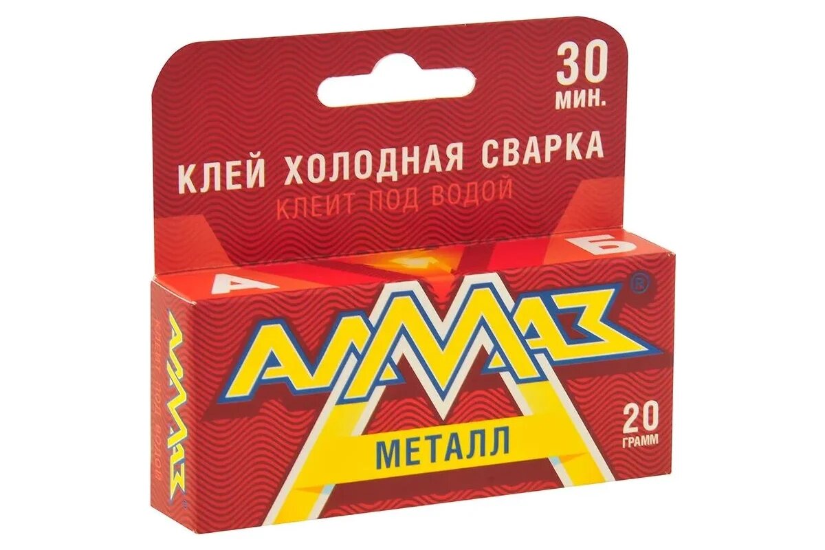 Aлмаз Клей эпоксидный компаунд "Алмаз 2К" Для металла AZ-0131