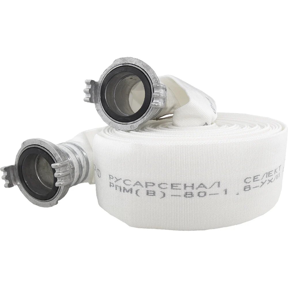 Рукав пожарный напорный Русарсенал "Селект" РПМ(В)-80-1,6-УХЛ1 с головками ГР-80ал, (20±1м) 630008