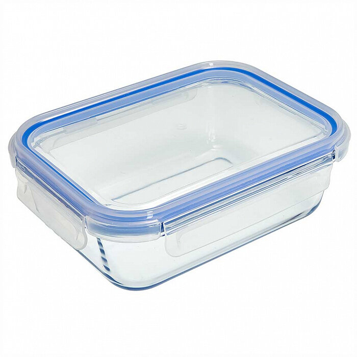 Форма прямоугольная Забава РК-0104/2 из жаропрочного стекла, с герметичной крышкой, 1.1 л