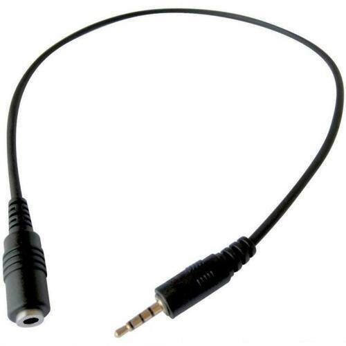 Аудио-переходник штекер 4 контакта 2.5мм на гнездо 3.5мм, кабель 0.3 метра