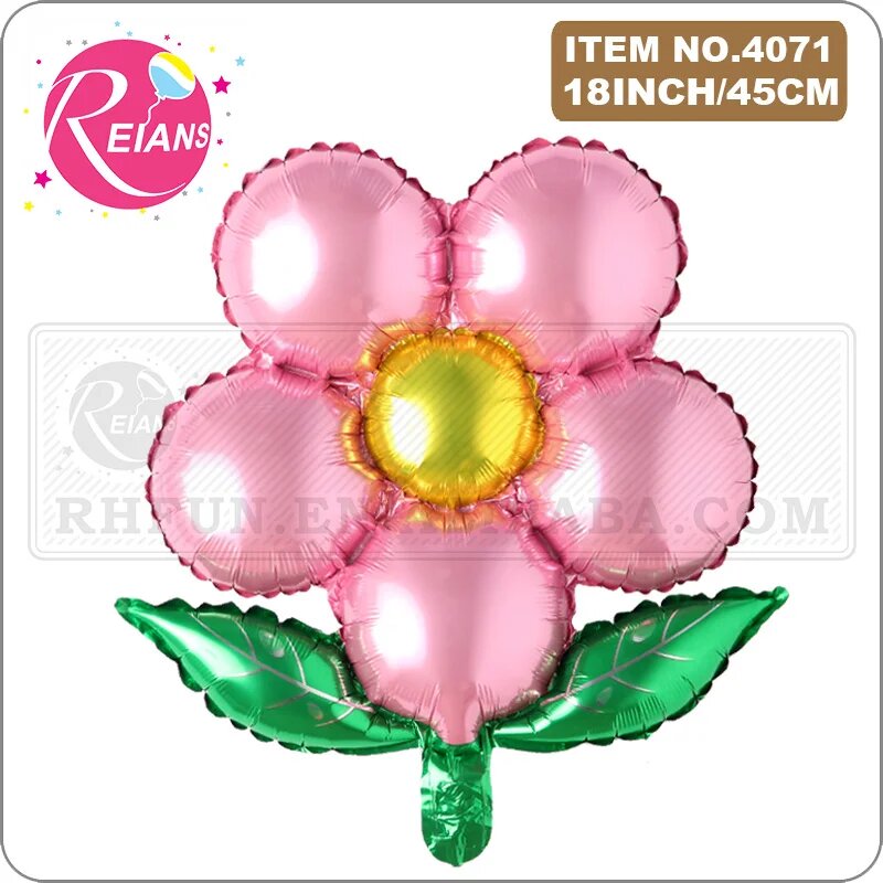 Воздушные шары из фольги в форме пятилепестков Розовый, 4071
