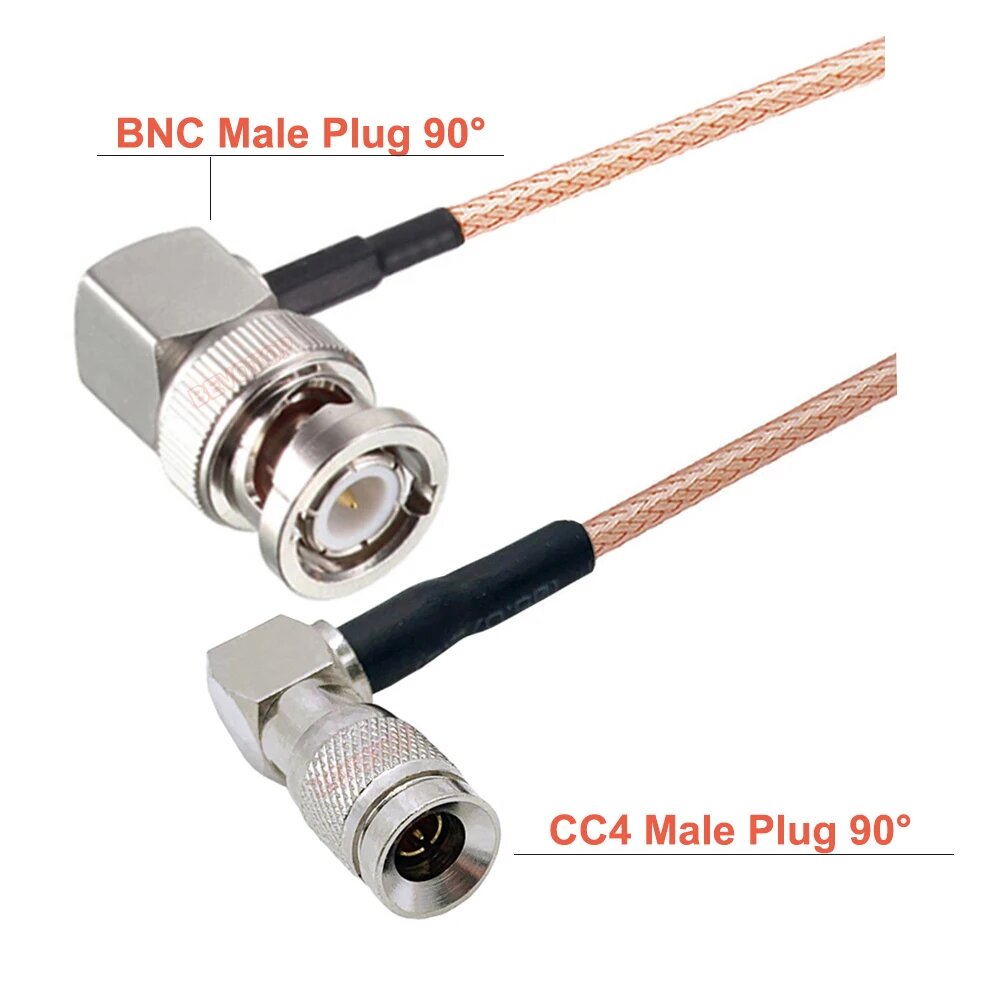 HD SDI кабель BEVOTOP BT1475-RG179 BNC Female to Mini BNC DIN 1.0/2.3 CC4 75 Ом