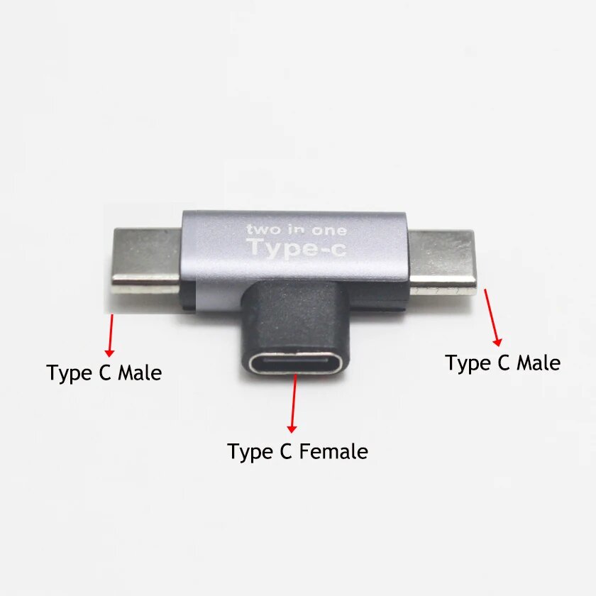 Разветвитель USB C 2 в 1 NinthQua Type C USB C to Dual USB C