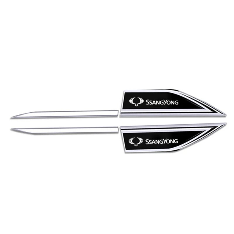 Дверь автомобиля, боковое крыло, логотип, эмблема, значок, наклейка, наклейка для Ssangyong черный