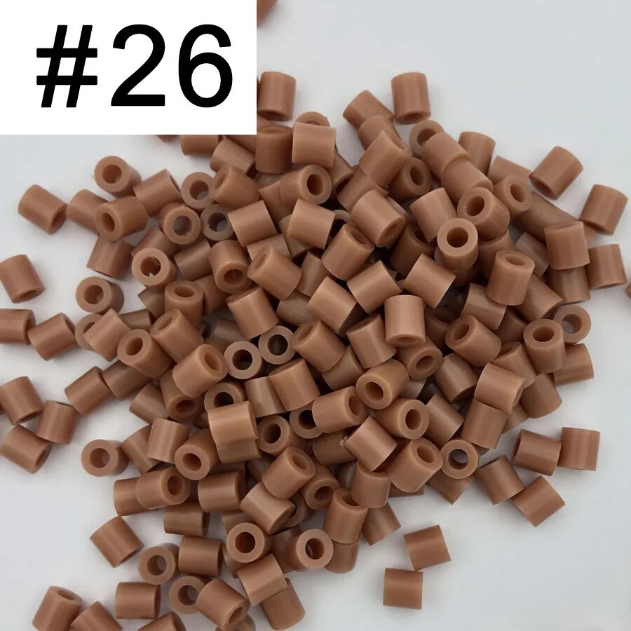 Бусины Perler коричневые #26, 5 мм, для детей от 6 лет