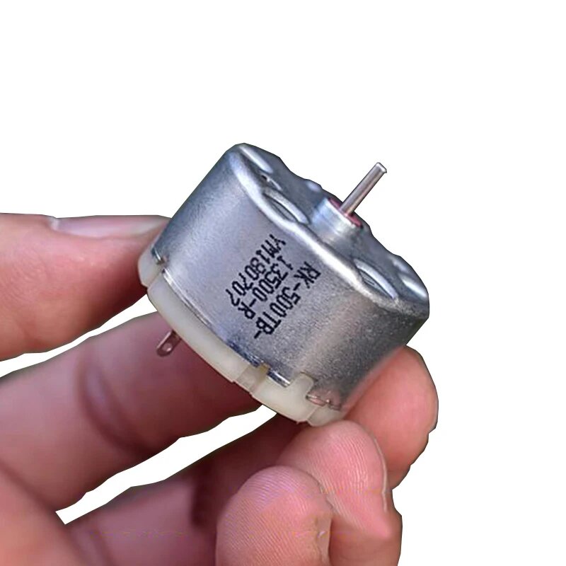 RK-500TB-13500 Мини-двигатель с круглым шпинделем диаметром 32 мм, 6 В, 9 В постоянного тока, 12 В, 5600 об/мин, двигатель с угольной щеткой для увлажнителя, сигнализации, намотки часов
