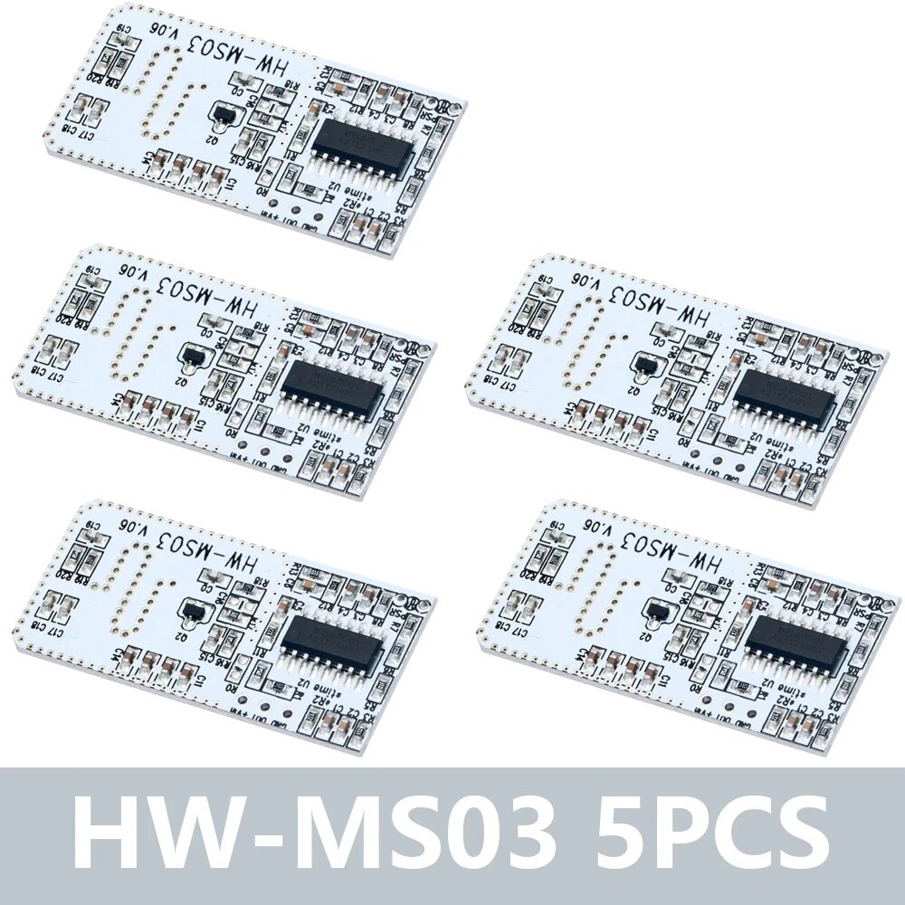 5шт. Радарный датчик движения HW-MS03, Цвет: HW-MS03 5PCS