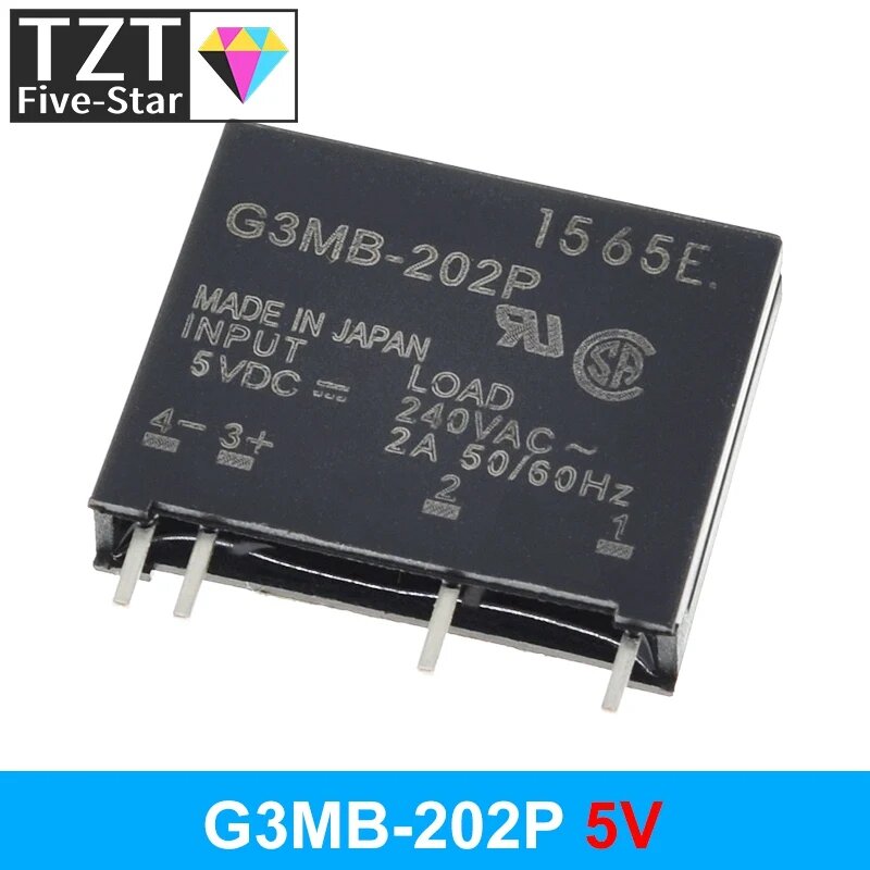 TZT Твердотельное реле G3MB-202P 5PCS, 5V