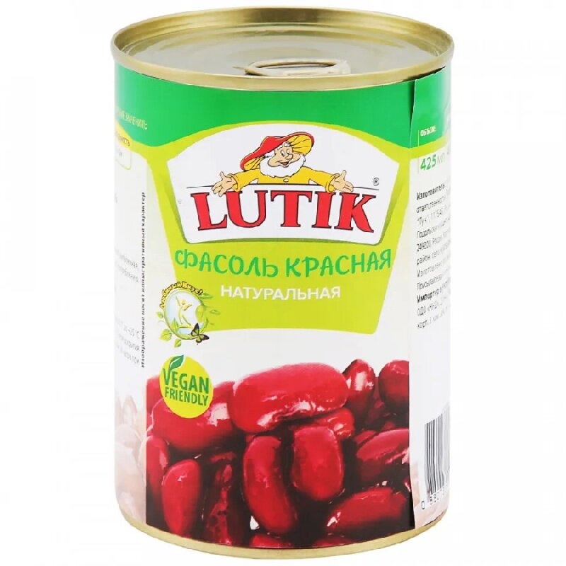 Фасоль 12095Р LUTIK красная /жесть/ 425мл