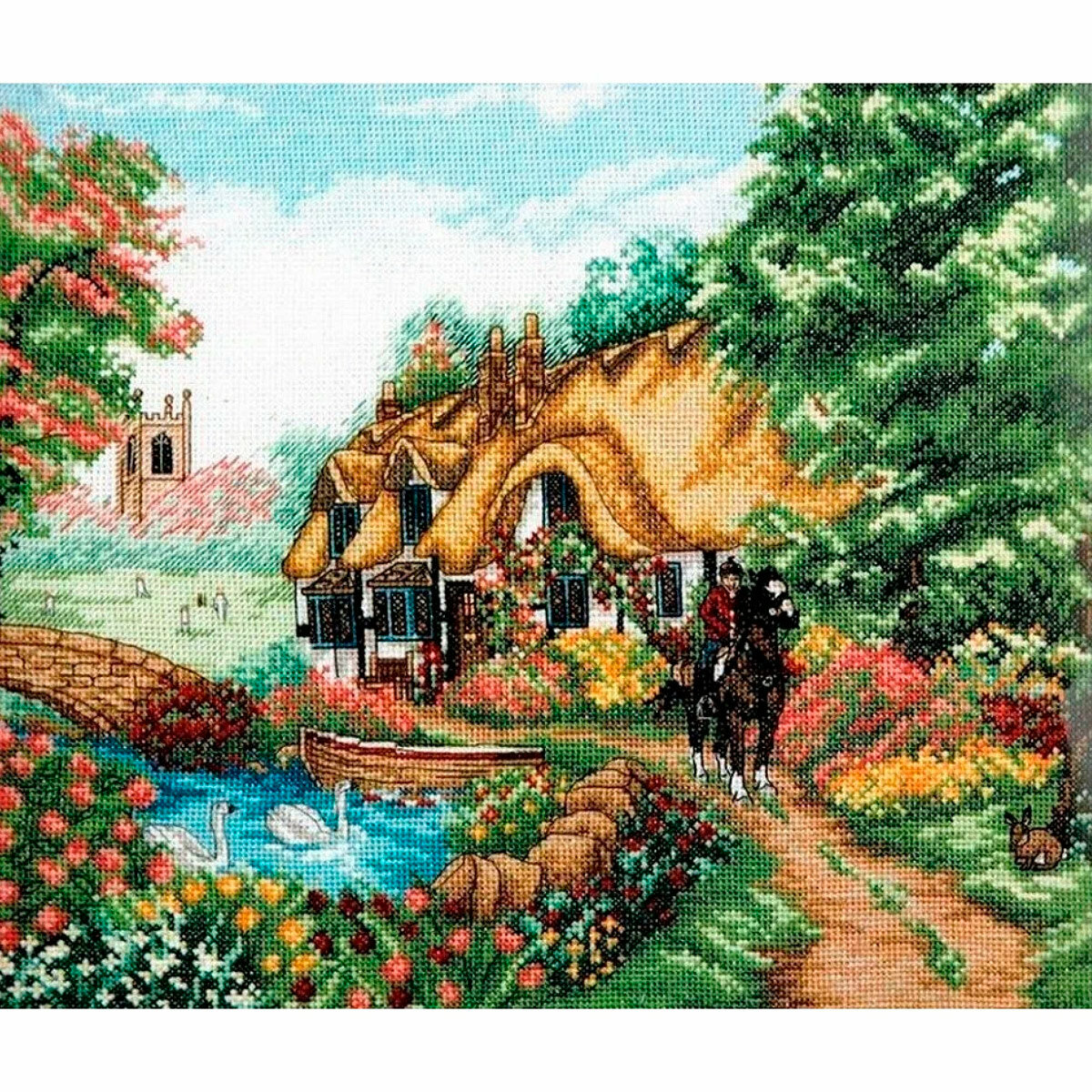 Набор для вышивания Anchor "Village Life" 231см, MEZ Венгрия, PCE967