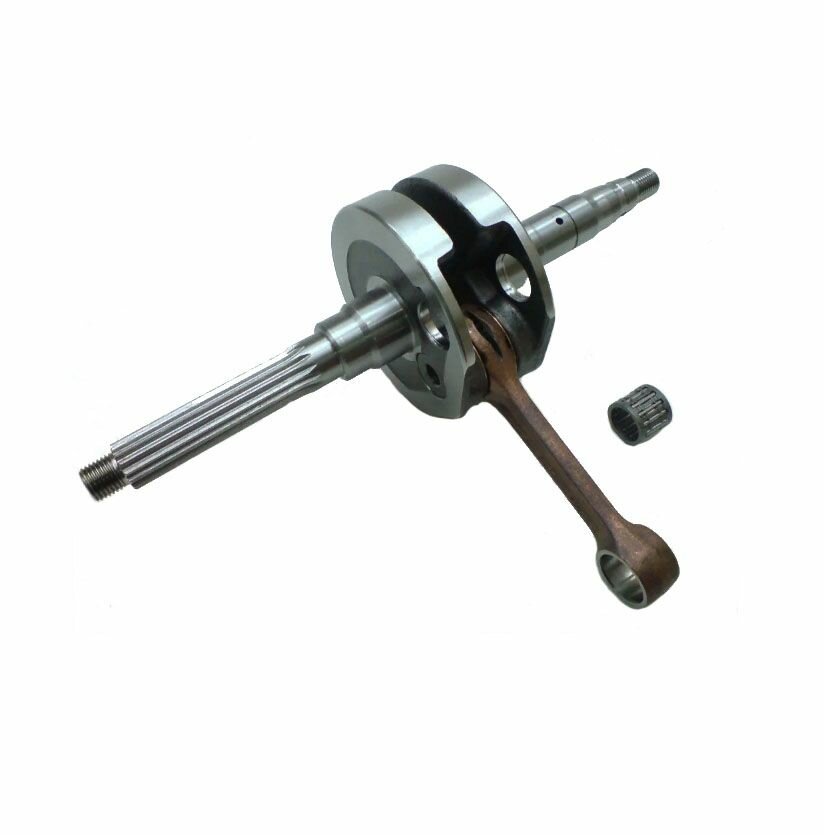 Коленвал японского 2-х тактного скутера Yamaha JOG 50 (3KJ), диаметр вала 13мм, 17 шлицов, палец 10мм