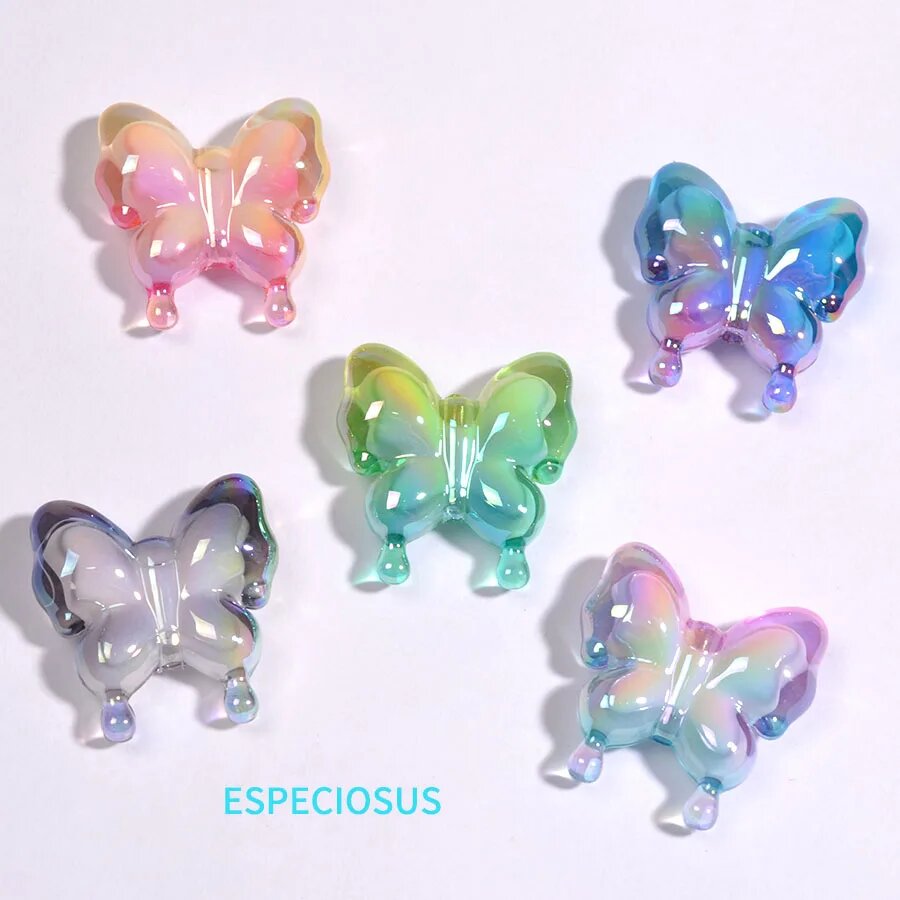 Бусины-бабочки ESPECIOSUS акрил 5 шт