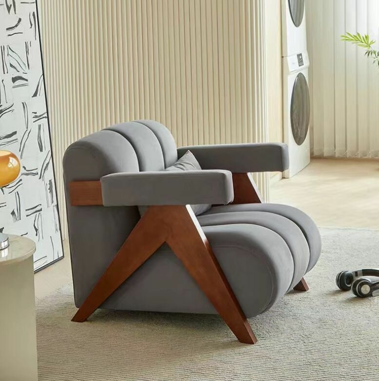 Лаунж-кресло для отдыха дома мягкое с подлокотниками , 72X70X85 CM