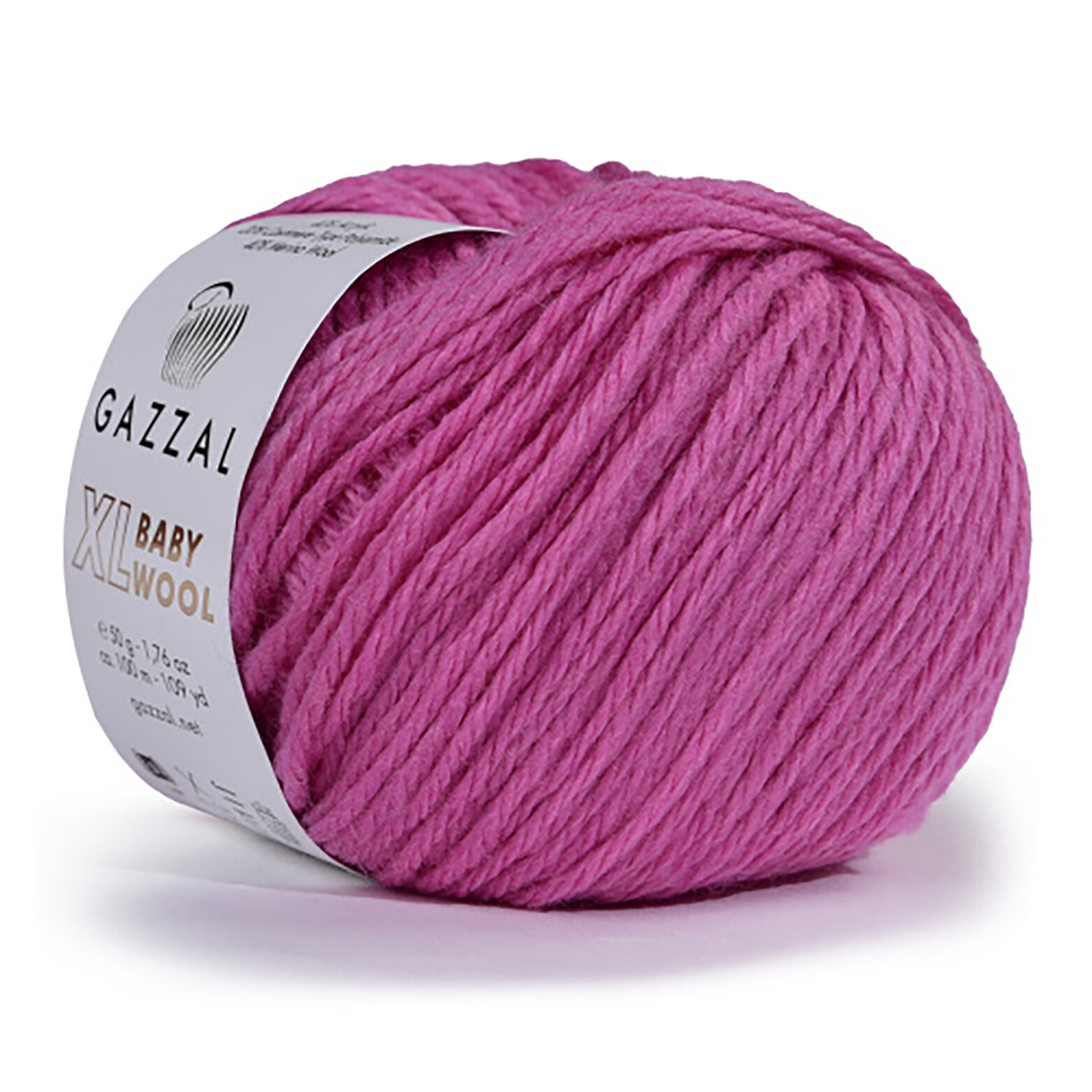 5 Мотков, Gazzal Baby Wool Xl, 40% Шерсть мериноса, 20% Кашемир ПА, 40% Акрил / 50 гр. - 100 м, цвет-831XL