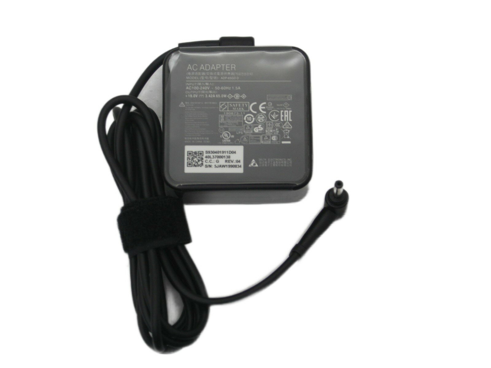 Блок питания для MSI 4.0x1.35мм, 65W, 19V, 3.42A, ORG, square shape, ADP-MSI-13