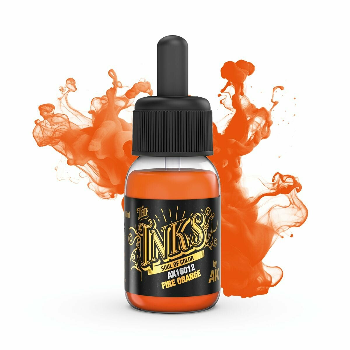 Краска для сборных моделей AK Interactive - The INKS: Fire Orange (30ml)