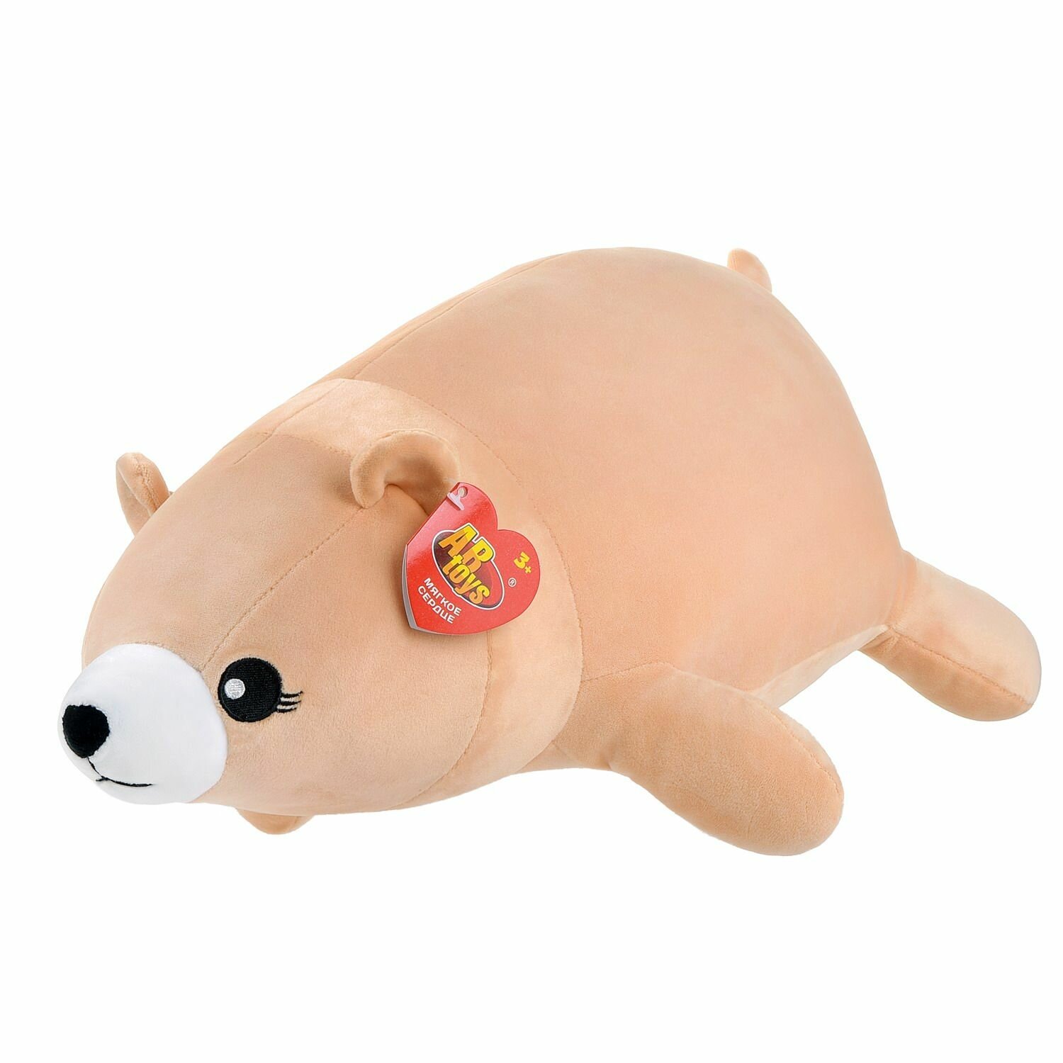 Мягкая игрушка. Supersoft. Медведь бежевый, 45 см