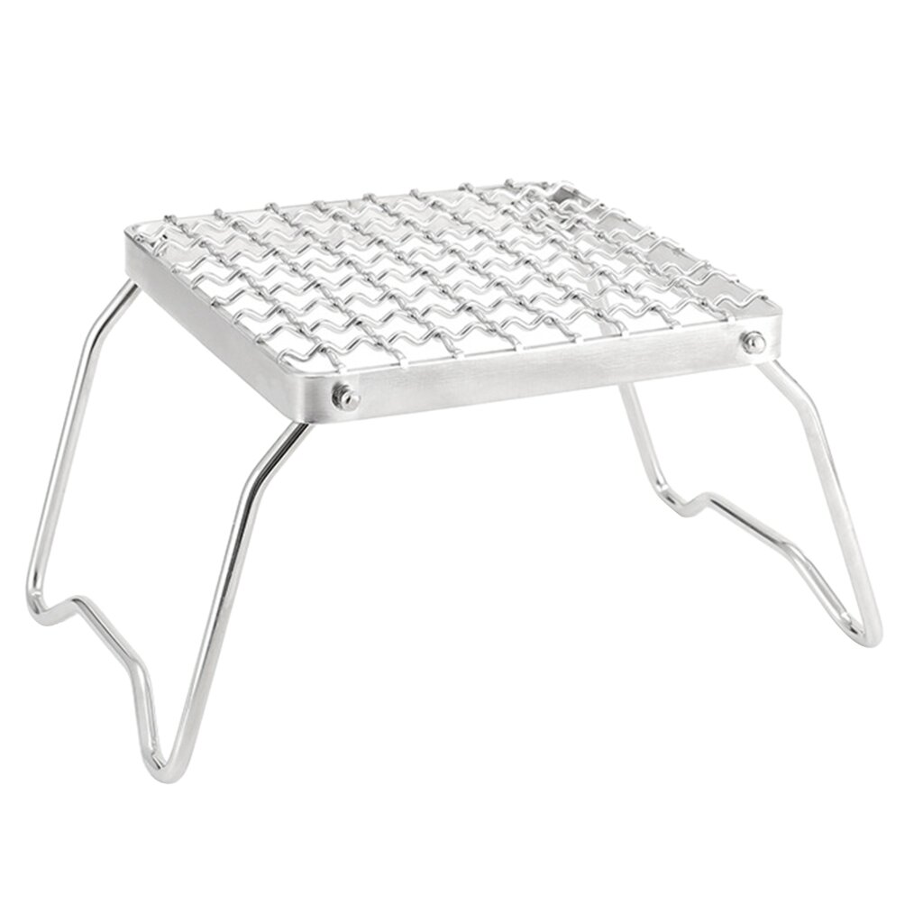 Переносные складные решетки для костра, решетки из нержавеющей стали, подставка для походных грилей