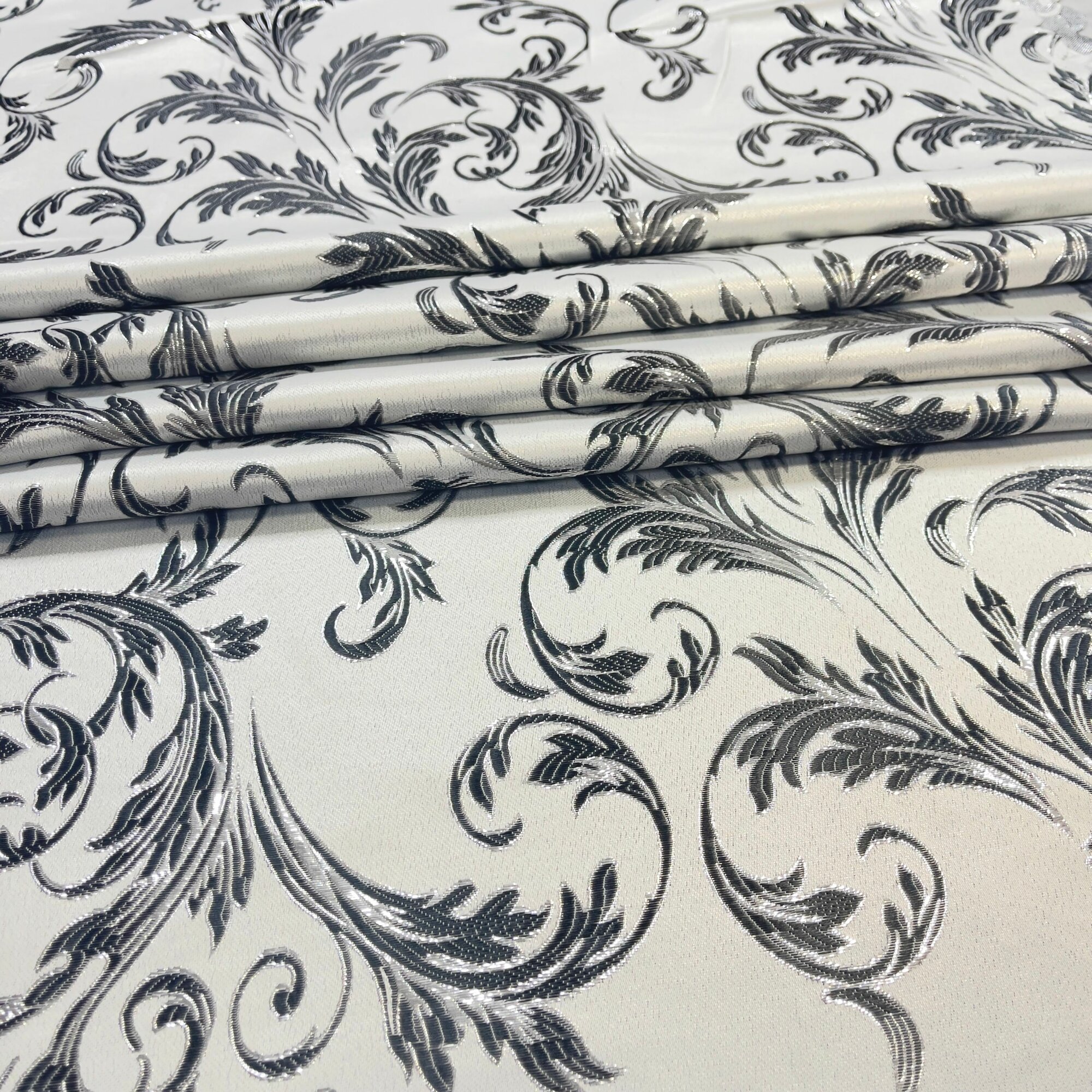 Ткань Портьерная Жаккард Люрекс. Ширина 150см. Турция.