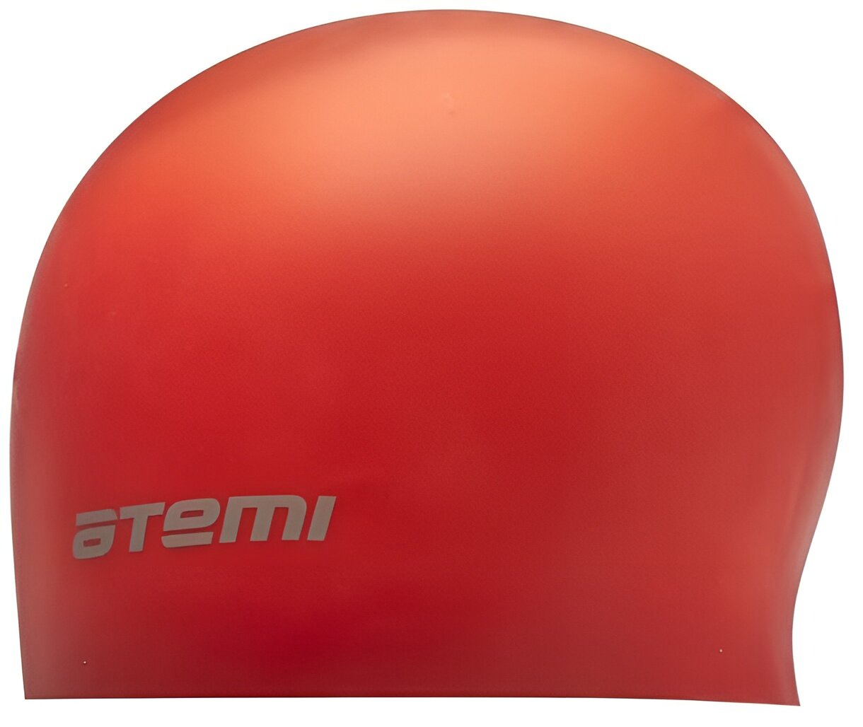 Шапочка для плавания Atemi Rc304, анатомическая, силиконовая, красный