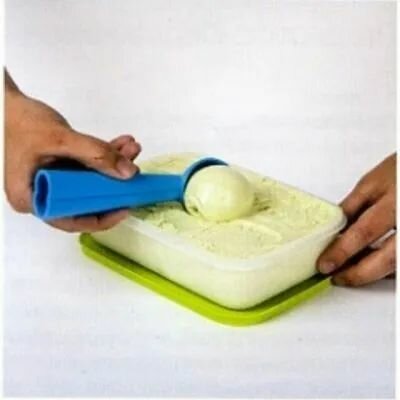 Ложка для мороженого розовая. Tupperware