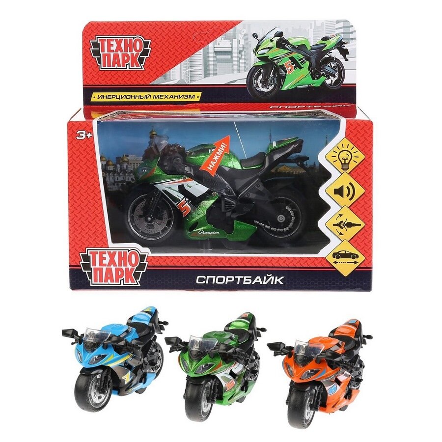 Коллекционная металлическая модель «Мотоцикл – Спорт Байк» ТехноПарк