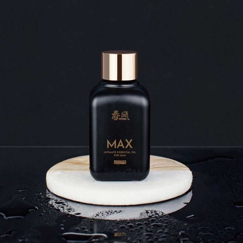 Массажное масло для мужчин Spring Breeze MAX с эффектом повышения активности в области интимного ухода для взрослых, объем 40 мл.