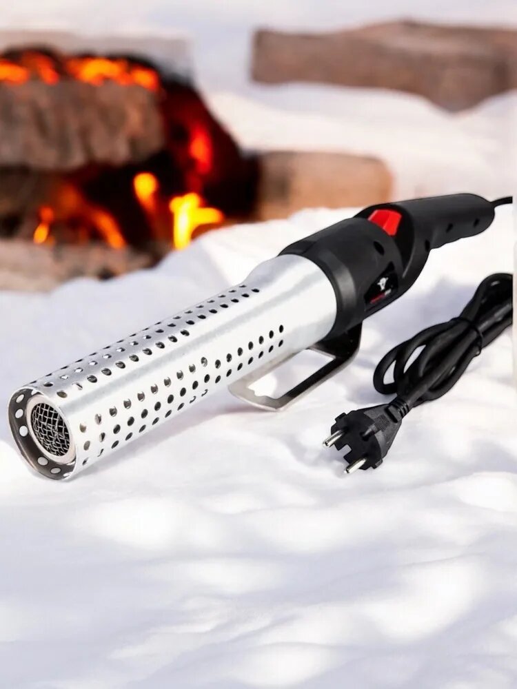 Электророзжиг BBQGURU, для розжига угля, серебристый/чёрный, 1 шт