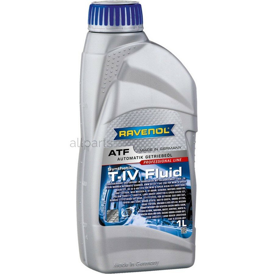 RAVENOL 1212102001 Масло трансмиссионное RAVENOL ATF T-IV Fluid ( 1л)