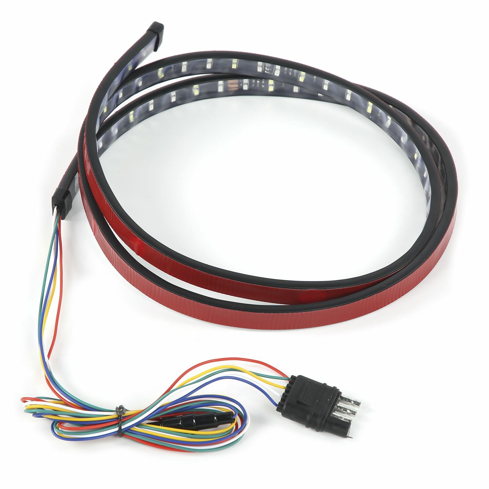 60-дюймовая светодиодная полоса освещения задней двери, 2-рядная лампа с чипами, сигнал поворота, тормозной сигнал, фонарь заднего хода, 12 24 В, универсальный