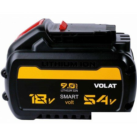 Аккумулятор VOLAT DEW-DCB606, Li-Ion, 18В, 9Ah, слайдер, 1 шт.