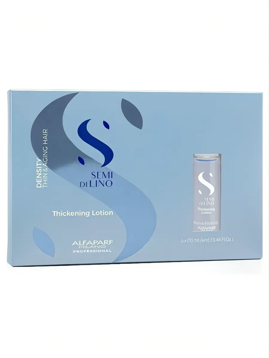 Лосьон Alfaparf Milano "Semi Di Lino", для увеличения густоты, для истончённых волос, 6*13мл