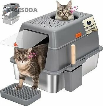 Moderna туалет-домик Trendy cat с угольным фильтром и совком, 60х40х38, Люкс