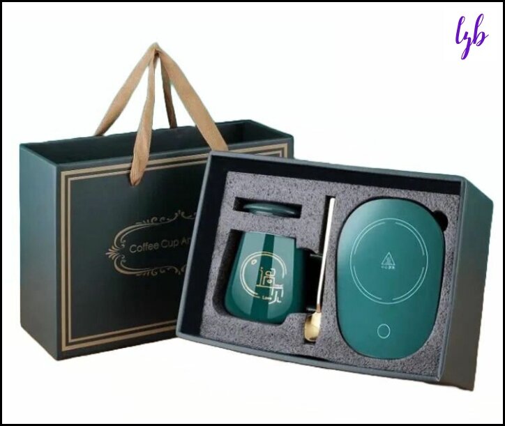 Умная кружка-подогреватель, керамика/стекло, автоподогрев до 55°C