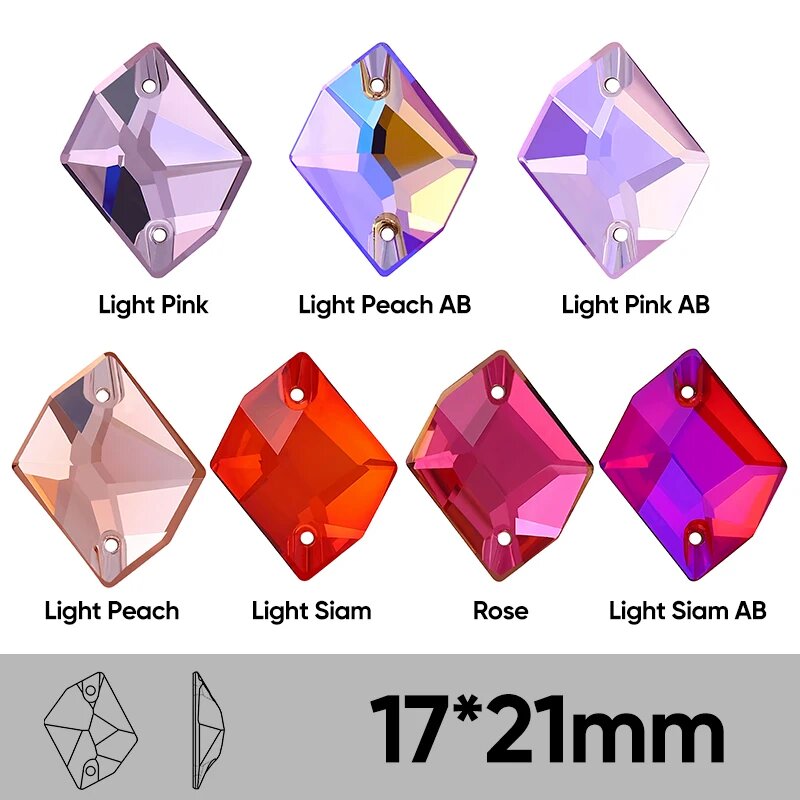 Стразы фигурные 17x21mm, цвет: 17x21mm-15Pcs
