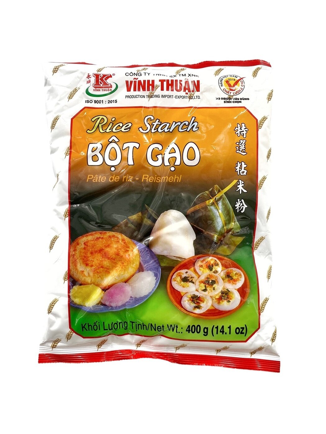 Вьетнамский рисовый крахмал, 400 гр.