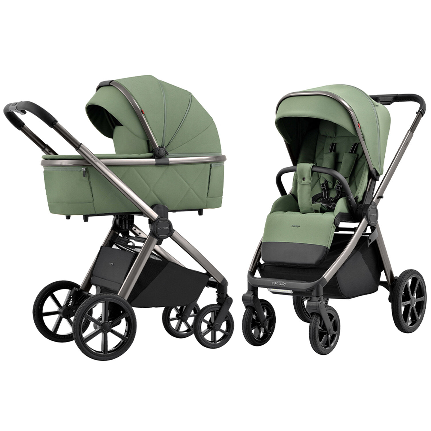 Коляска 2 в 1 CARRELLO Omega CRL-6530/1 Perfect Green