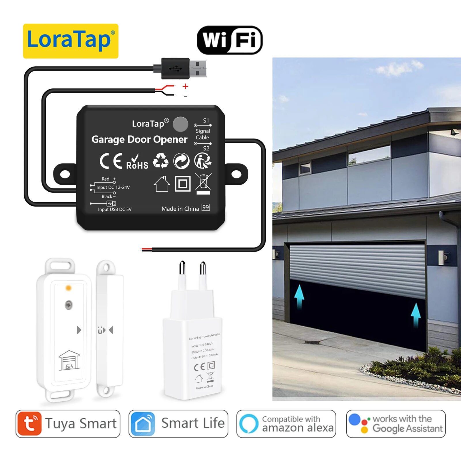 LoraTap Garage Door Opener Controller, Kit without Adapter — фото 1