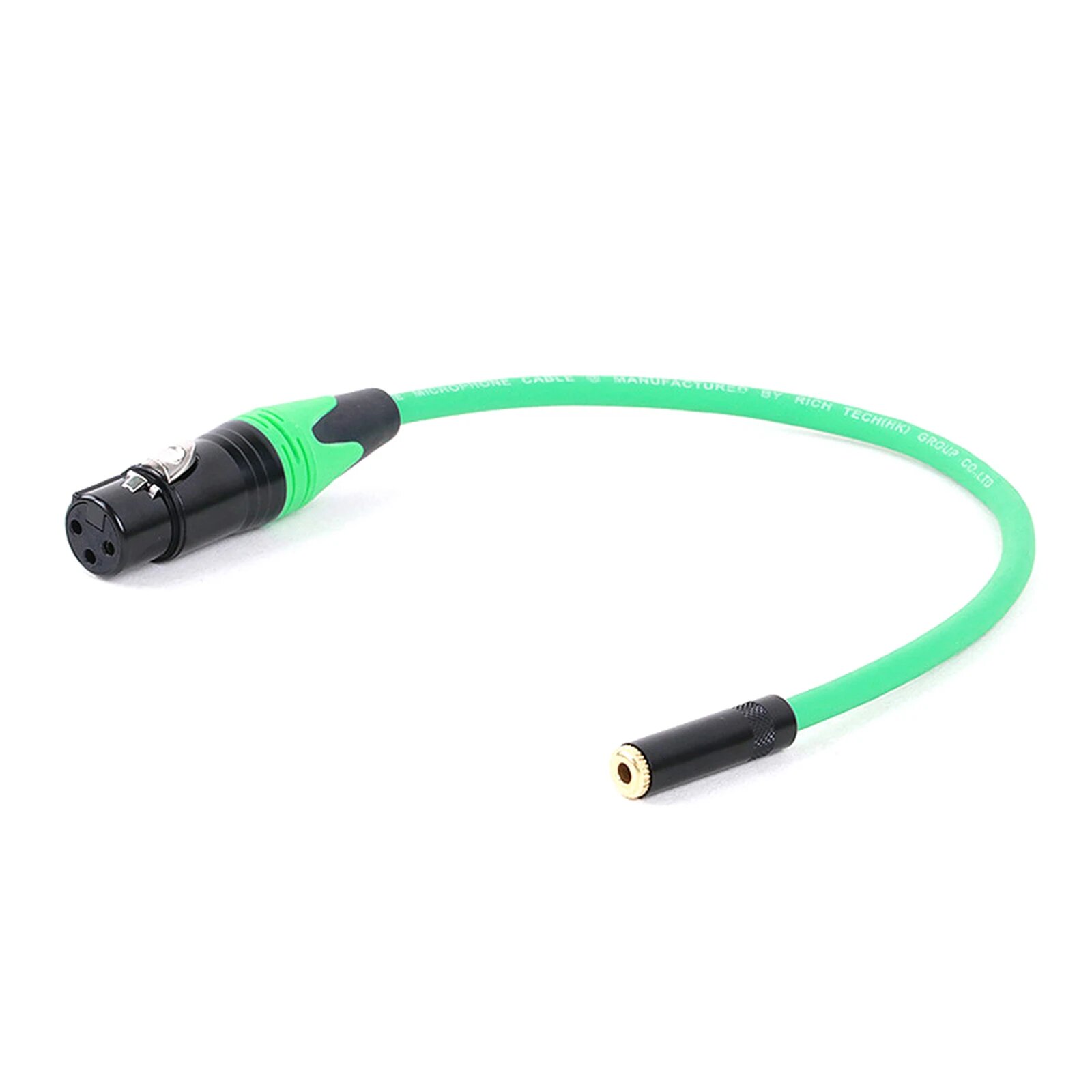 GuerGuo XLR на 3,5 мм аудиокабель Green-F, 0.3m
