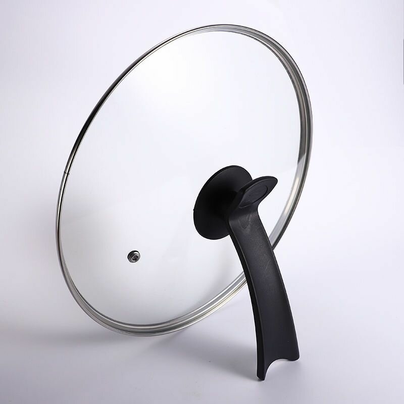 Крышка кастрюли из закаленного стекла, антипригарная крышка для кастрюли, пароварка, прозрачная крышка для сковороды 30 32, универсальная круглая ручка, бесплатная доставка