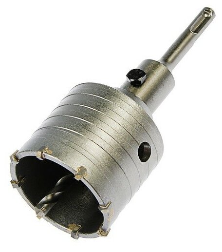 Коронка буровая в сборе TUNDRA, SDS-plus, М22 х 65 мм