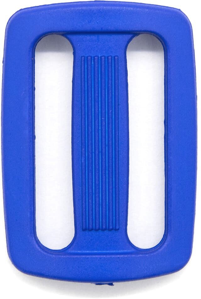 Пряжка рамка для сумки 30 мм, двухщелевая, цвет василек, 50 штук