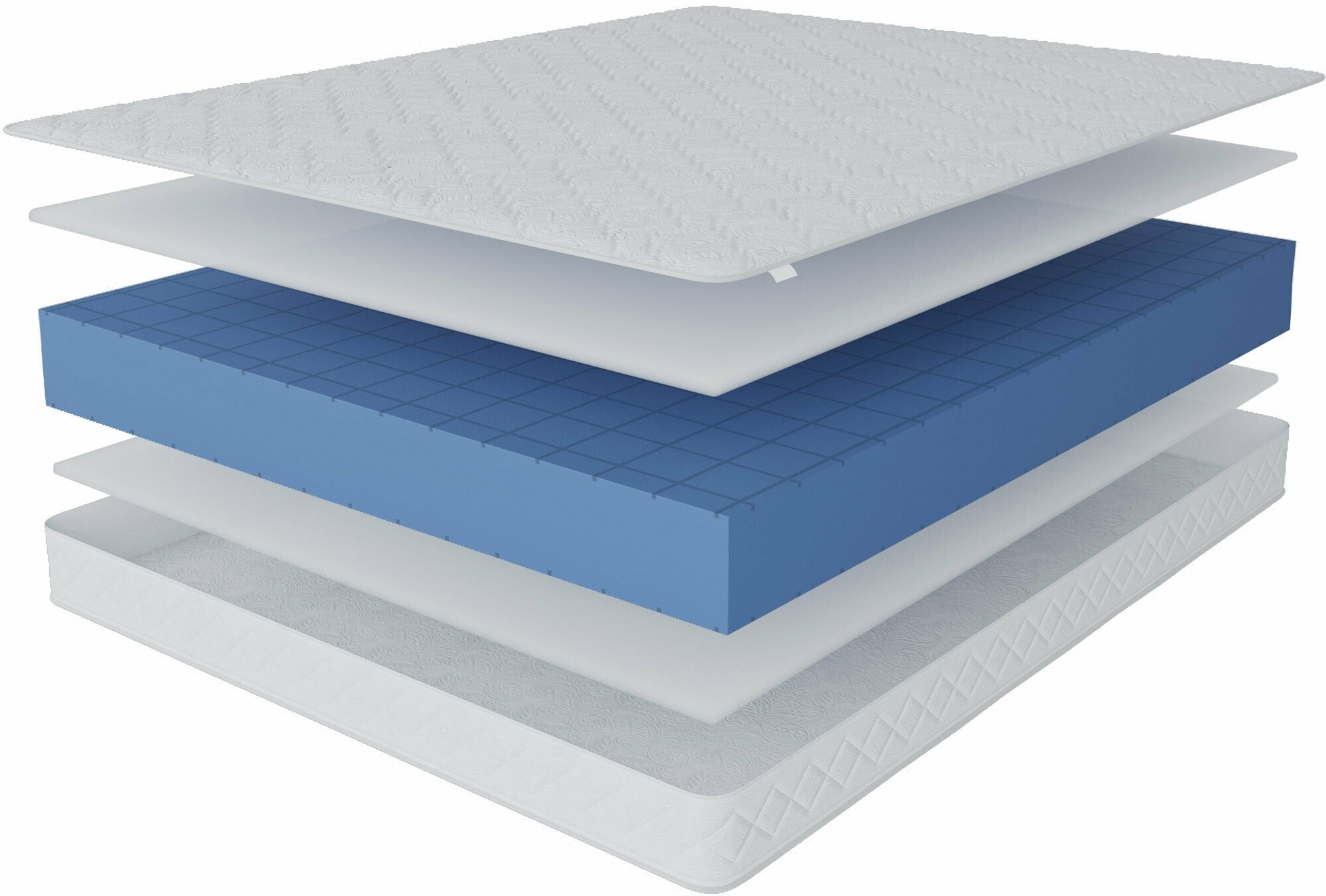 Ортопедический матрас Beneli Бари, Беспружинный, гипоаллергенный, высота 24 см, 160х200 см, 1 шт.