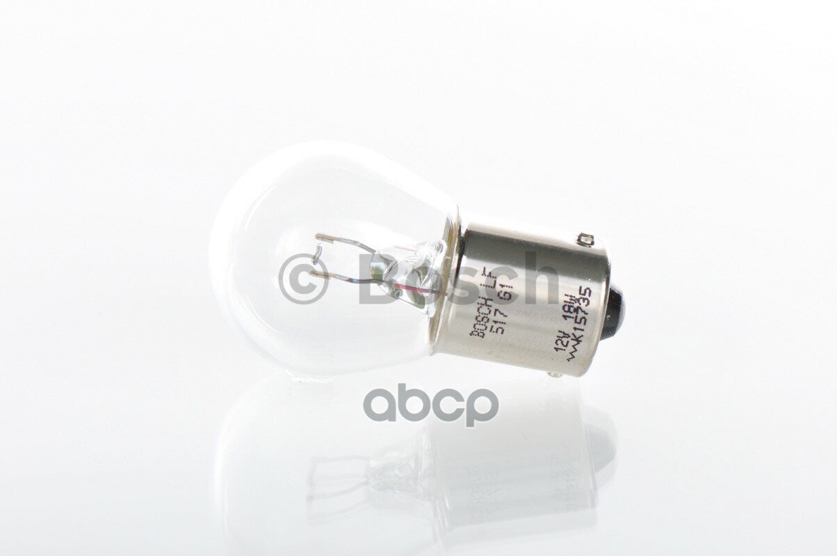 Лампа накаливания R18W BA15s 12V 18W PURE LIGHT Bosch арт. 1987302214