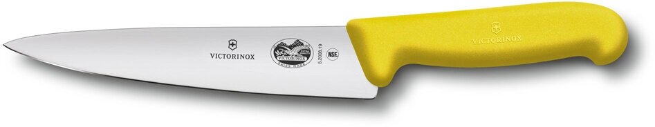 Нож разделочный VICTORINOX Fibrox, 25 см, жёлтый, 5.2008.25