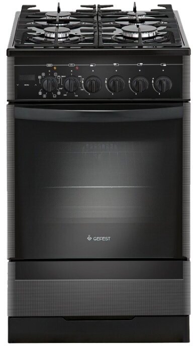 Плита Гефест 5502-03, газовая, электрическая духовка, 4 конфорки, эмаль