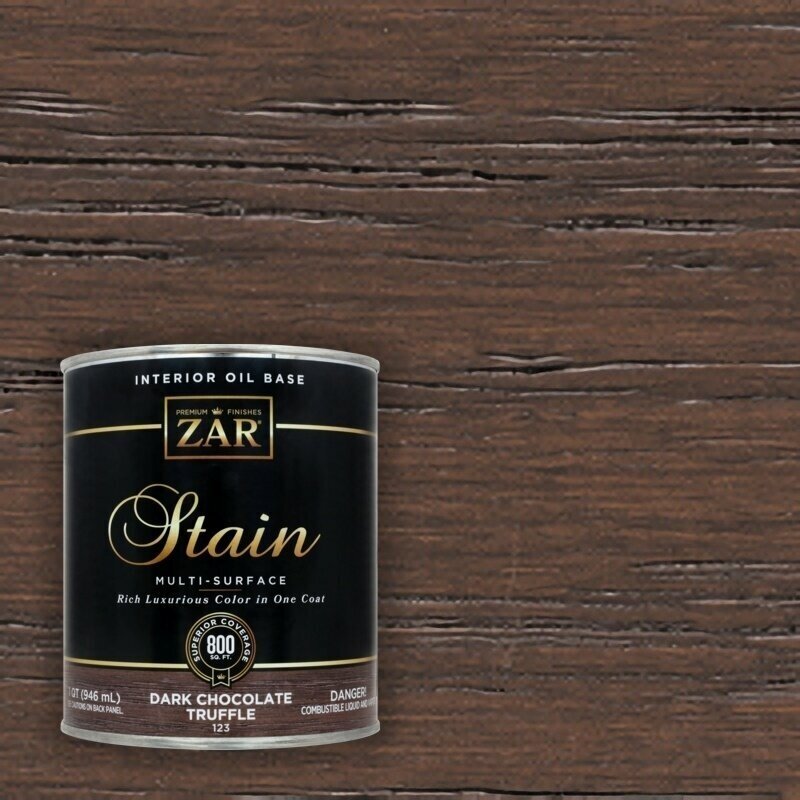 Морилка по дереву на масляной основе ZAR Interior Oil Base Stain 946 мл Тёмный шоколад 12312